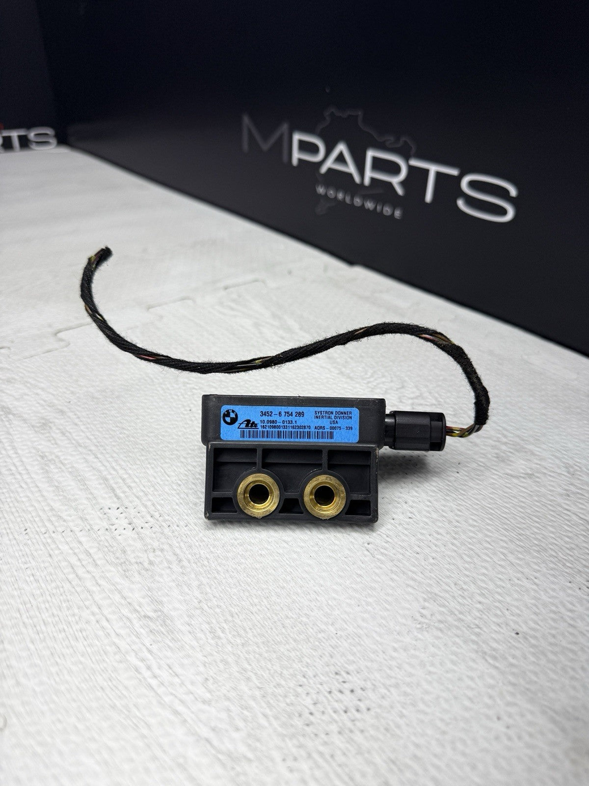 01-02 BMW E46 330 M3 YAW TURN RATE ACCELERATION SPEED SENSOR 6754289 O ...